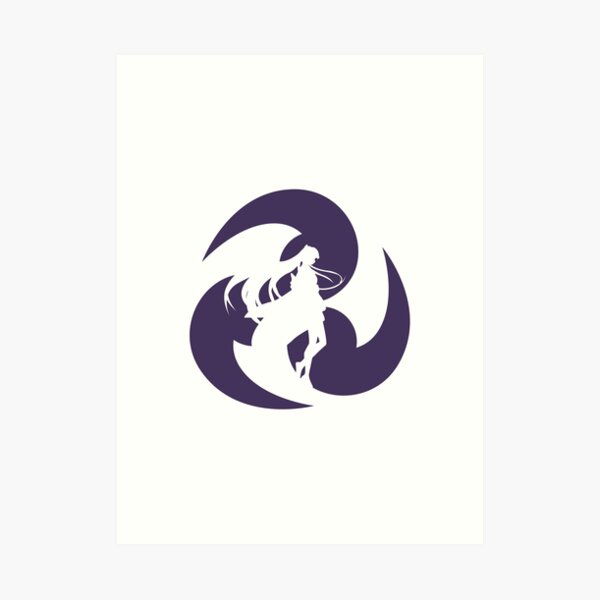 "Genshin Impact Baal - Raiden Shogun Vector Art" Art Print by Cleafhaze ...