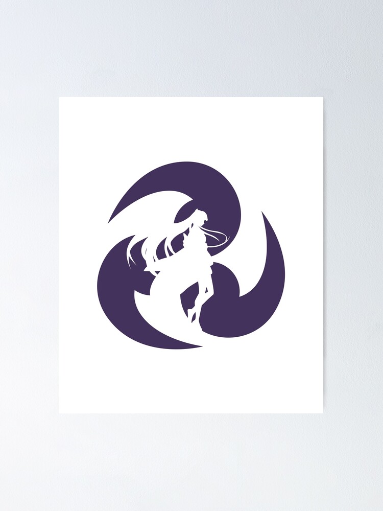 "Genshin Impact Baal - Raiden Shogun Vector Art" Poster for Sale by ...