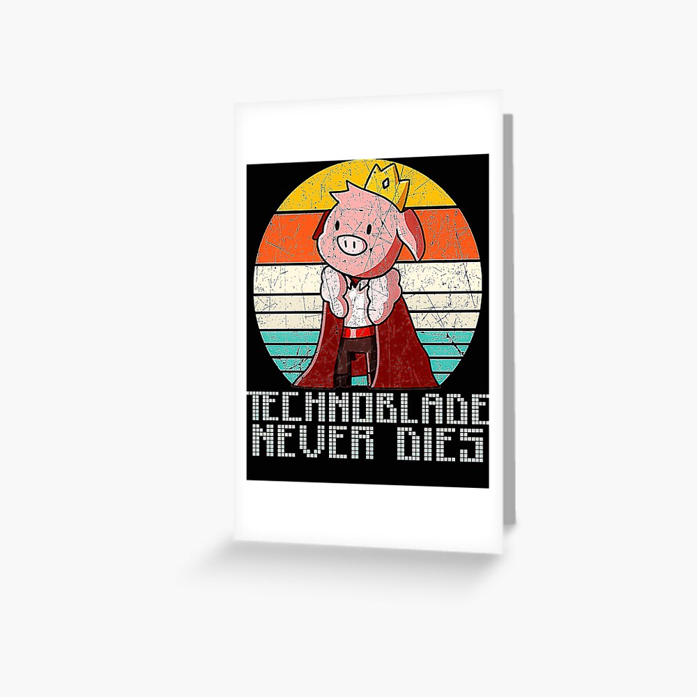 "Technoblade Gaming" Greeting Card for Sale by kakawasabi | Redbubble