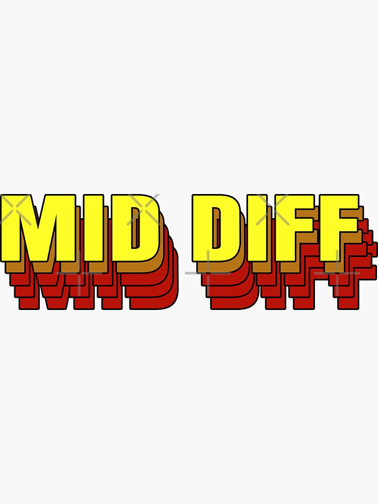 "MID DIFF CASCADED LOL LEAGUE " Sticker for Sale by ASOE | Redbubble