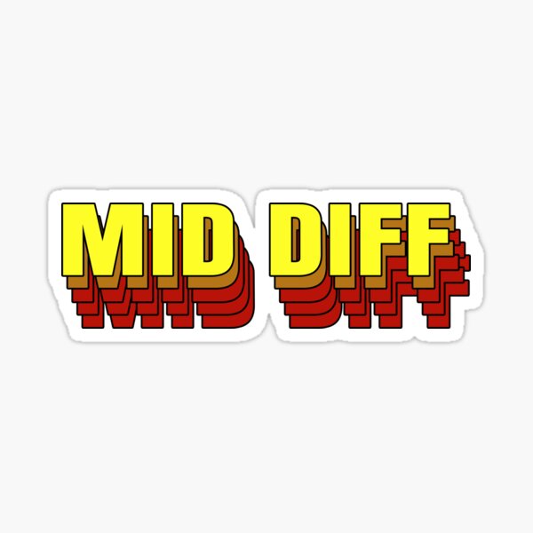"MID DIFF CASCADED LOL LEAGUE " Sticker for Sale by ASOE | Redbubble