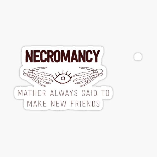 "Necromancy" Sticker for Sale by alexelsid | Redbubble