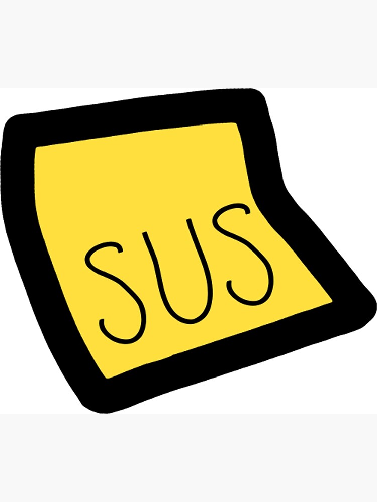 "Among Us SUS - Among US " Art Print by Darimares | Redbubble