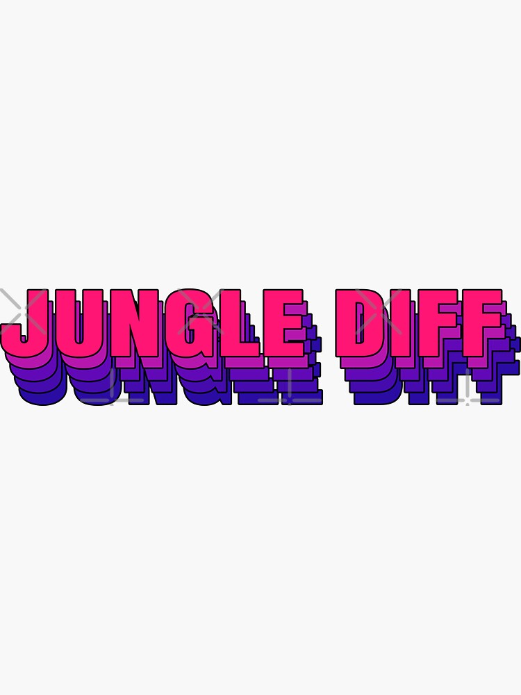 "JUNGLE DIFF CASCADED LOL LEAGUE " Sticker for Sale by ASOE | Redbubble