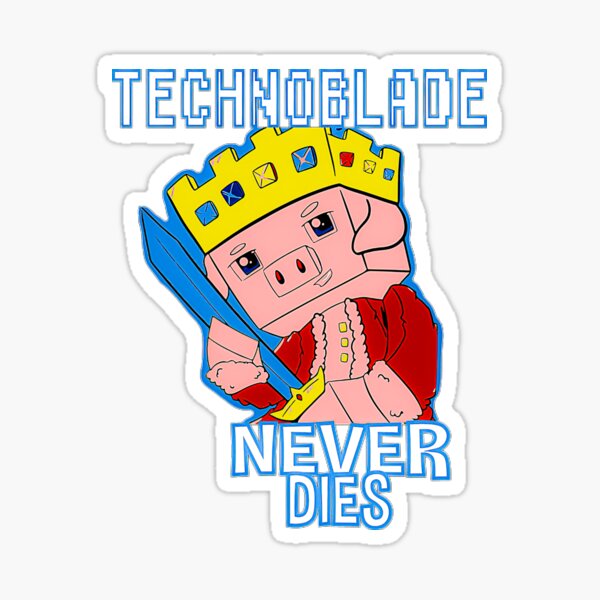 "Technoblade Gaming" Sticker for Sale by kakawasabi | Redbubble