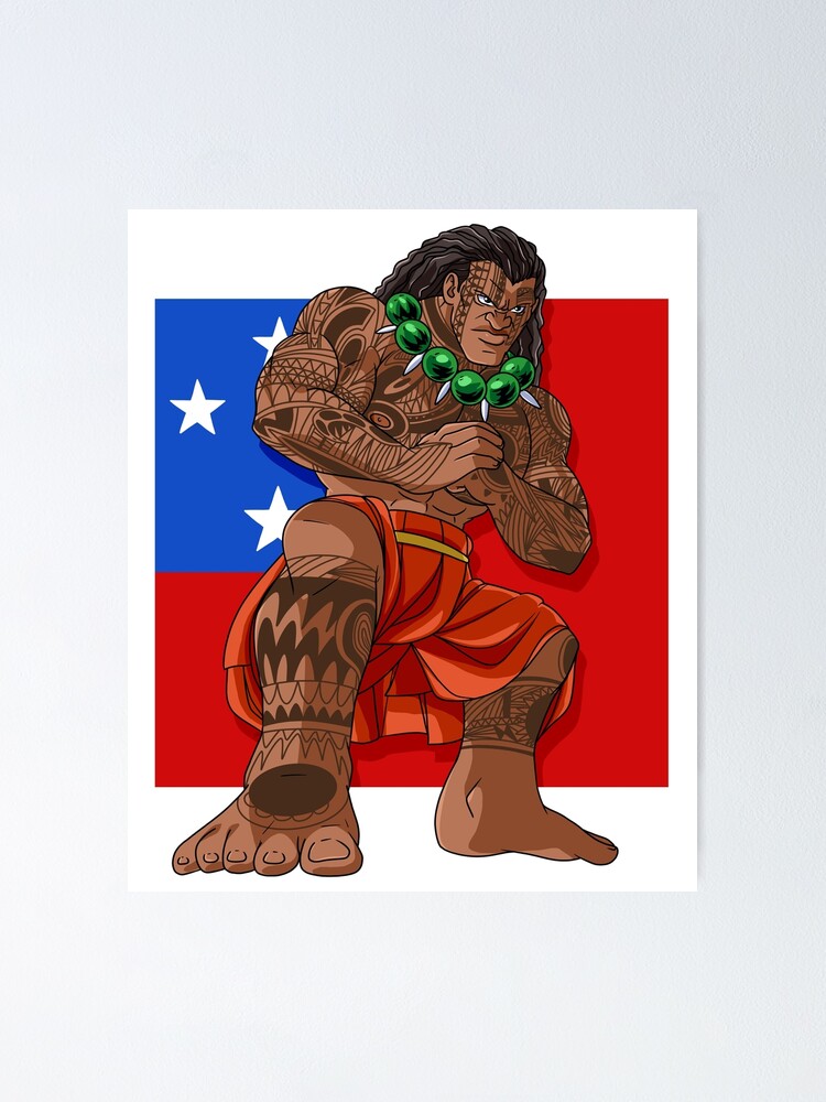"Samoan Pride Polynesian Tribal Samoa Flag" Poster for Sale by Nosek1ng ...