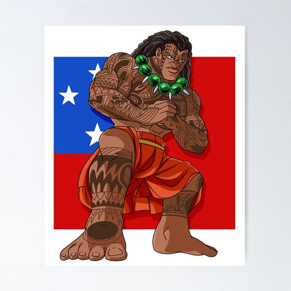 "Samoan Pride Polynesian Tribal Samoa Flag" Poster for Sale by Nosek1ng ...