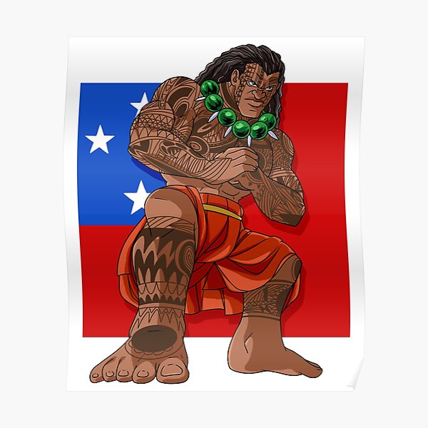 "Samoan Pride Polynesian Tribal Samoa Flag" Poster for Sale by Nosek1ng ...