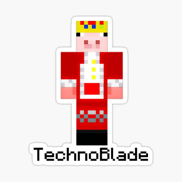 "Technoblade Gaming" Sticker for Sale by kakawasabi | Redbubble