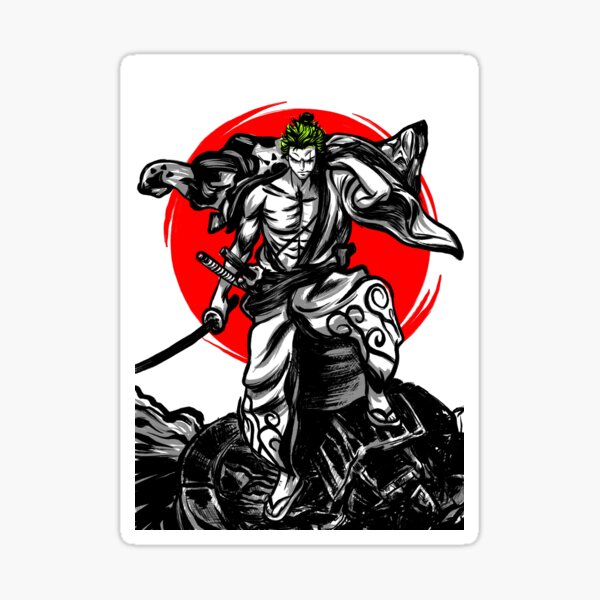 "roronoa zorro" Sticker for Sale by rafand23 | Redbubble