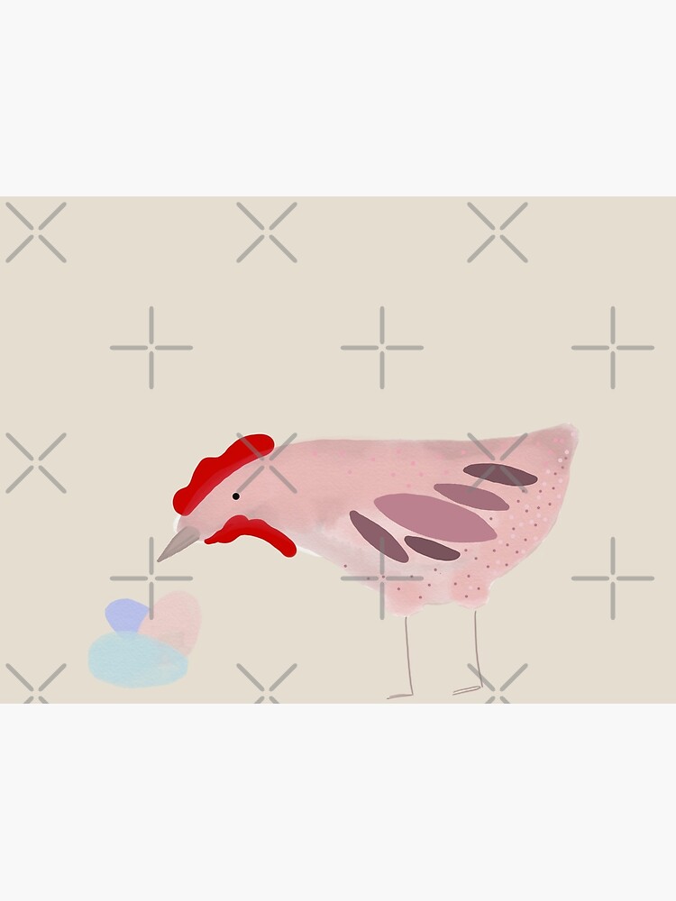 Póster «Impresiones de acuarela de pollo campestre de Jen Star» de ...