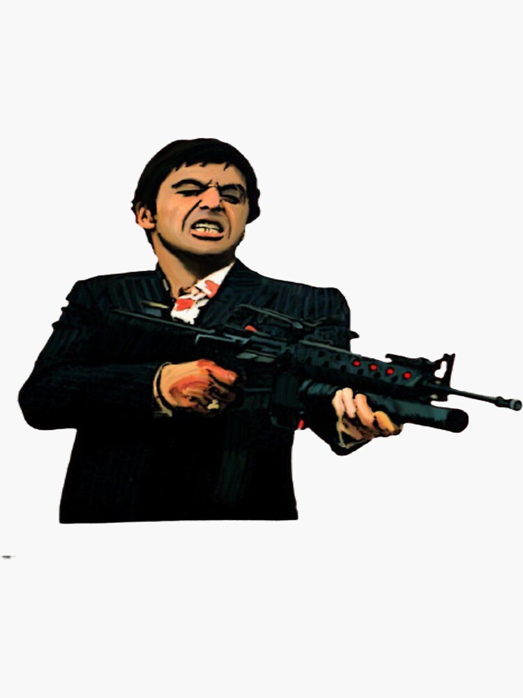 " Scarface" Sticker for Sale by BakiCankaya | Redbubble