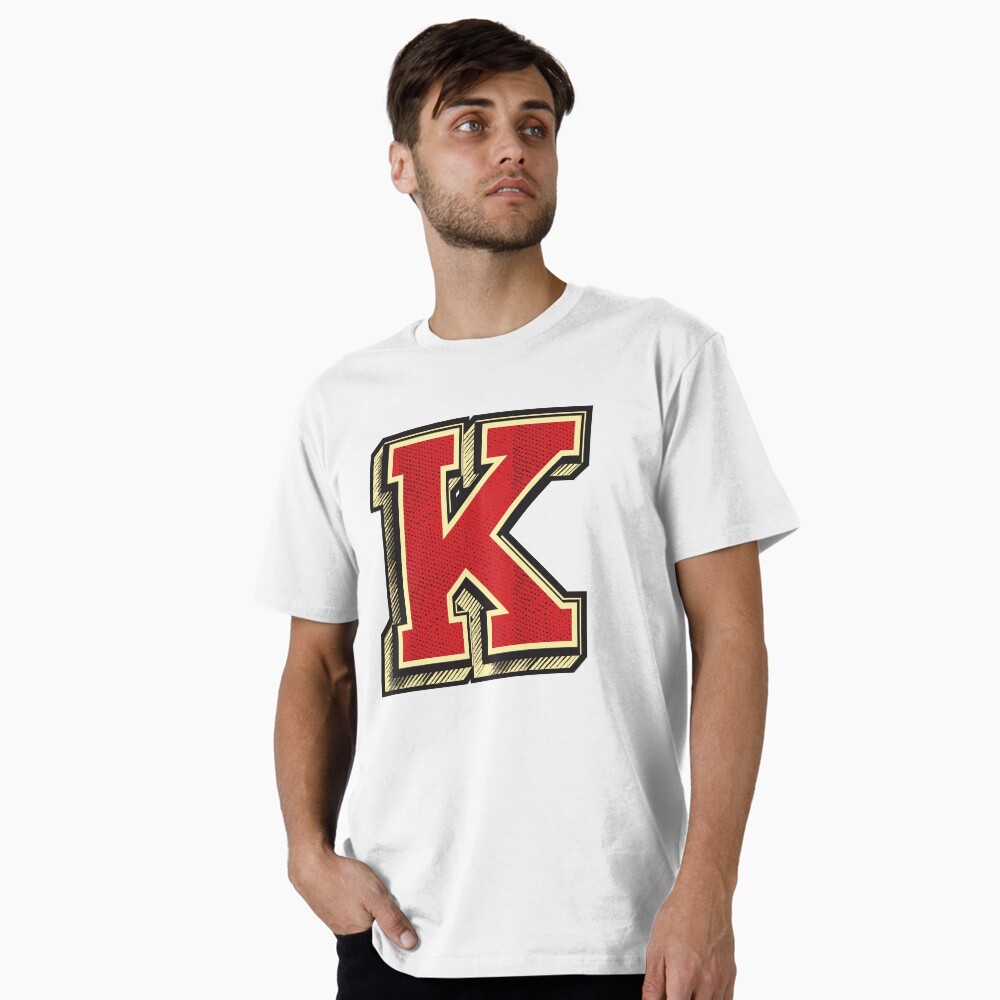 "Vintage Letter K Retro typography style capital letters" Sticker for ...