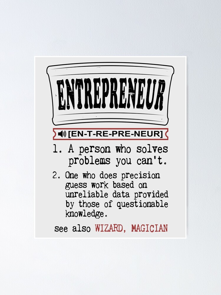 "Freelancer Entrepreneur Entrepreneur Self-employed" Poster for Sale by ...