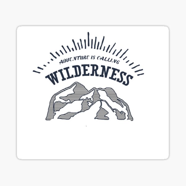 "ADVENTURE IS CALLING" Sticker for Sale by GaraaMarshall | Redbubble