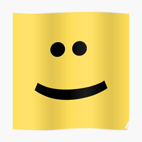 "yellow square smiley happy face" Poster for Sale by fl0world | Redbubble