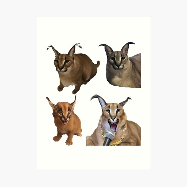 " big floppa (sticker pack)" Art Print by broyzofficial | Redbubble