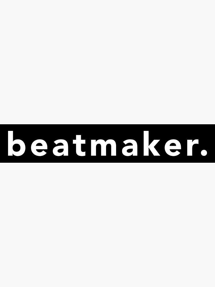 "Beatmaker Black Sticker" Sticker by Bae2021 | Redbubble