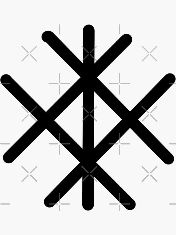 "Love Rune (Man - Man)" Sticker by SilverFoxyPaw | Redbubble