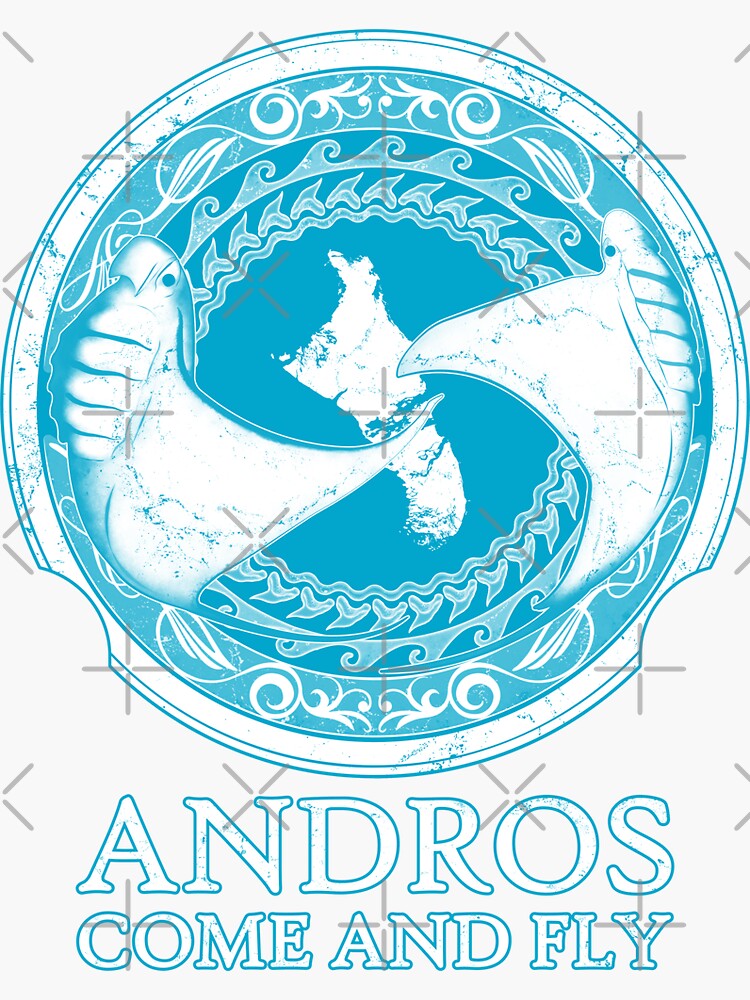 "Andros Bahamas" Sticker by NicGrayGraphic | Redbubble