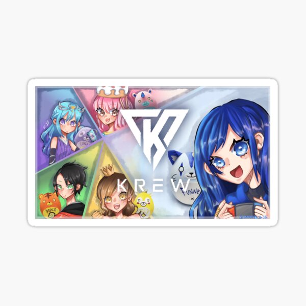 "itsfunneh and the krew" Sticker for Sale by kader011 | Redbubble