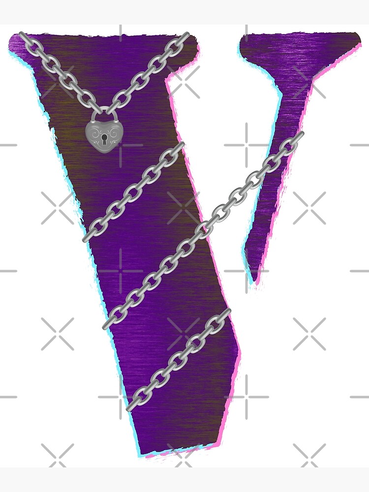 "Vlone lock chain , funny design for V" Photographic Print for Sale by ...