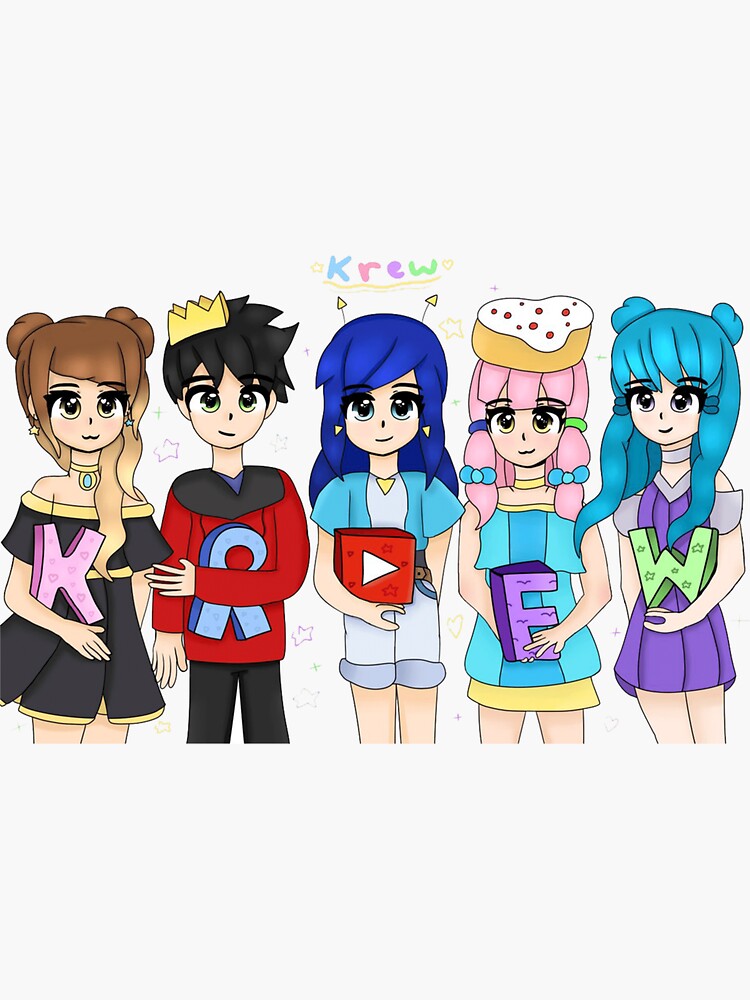 "itsfunneh und die krew" Sticker von kader011 | Redbubble