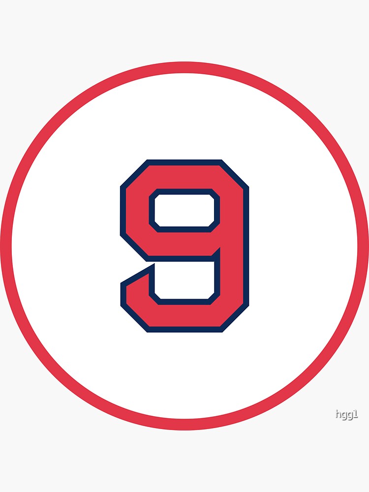 "Ted Williams number" Sticker by hgg1 | Redbubble