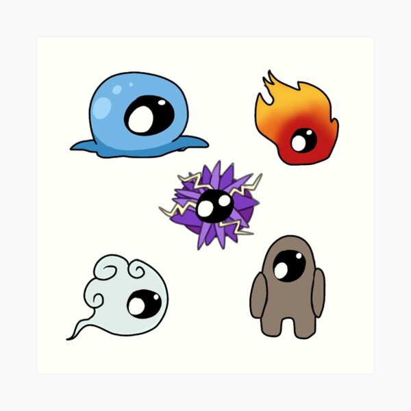 "Elemental Sprites" Art Print by AzerothArts | Redbubble