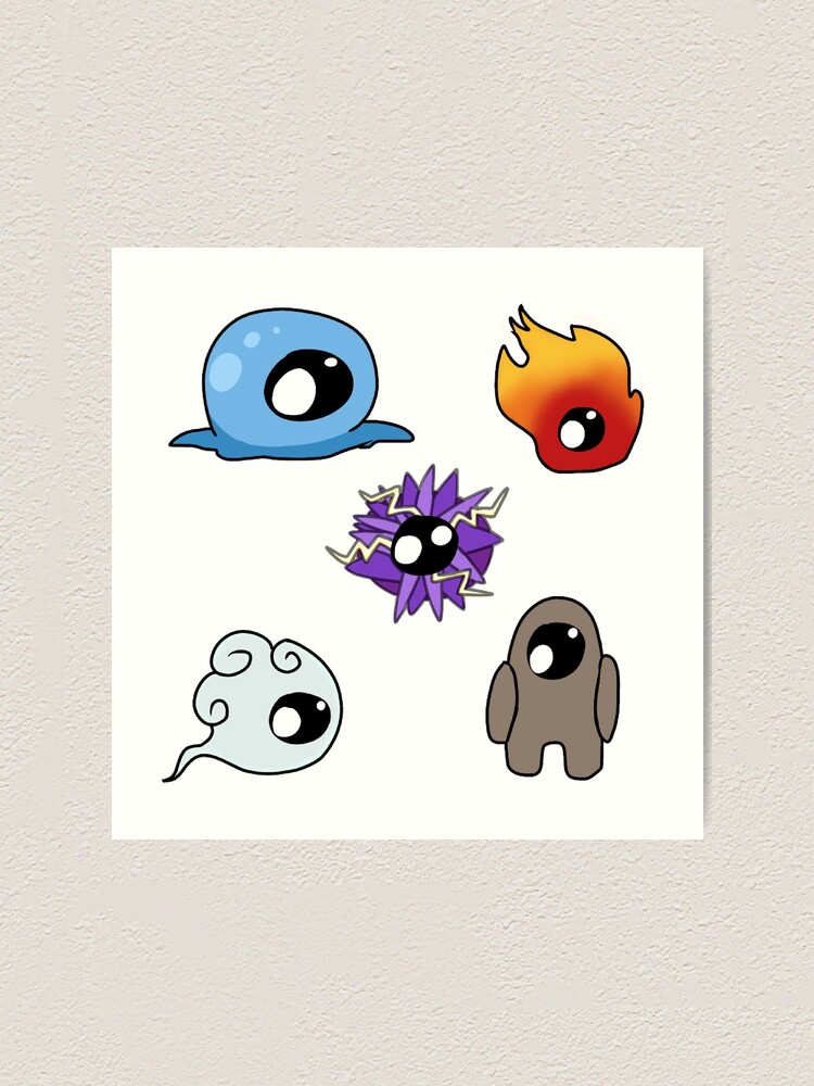 "Elemental Sprites" Art Print by AzerothArts | Redbubble
