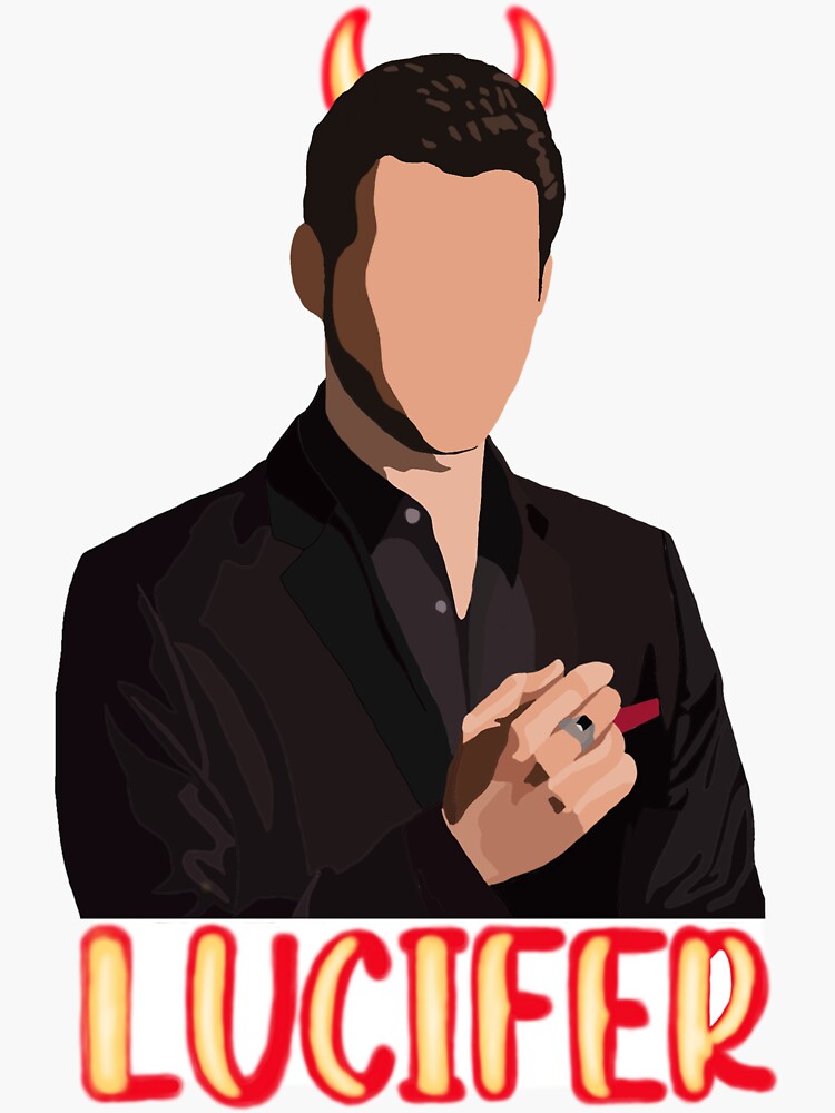 "Lucifer" Sticker by Erin-Wellington | Redbubble