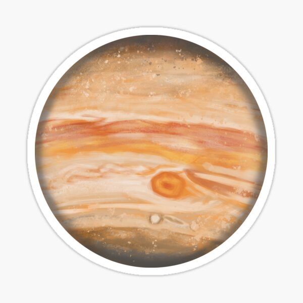 "Space and Jupiter" Sticker for Sale by Onla | Redbubble