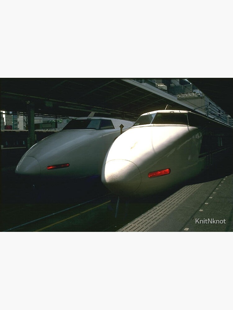 "bullet train" Sticker for Sale by KnitNknot | Redbubble