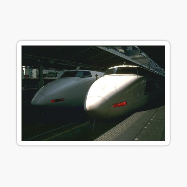 "bullet train" Sticker for Sale by KnitNknot | Redbubble