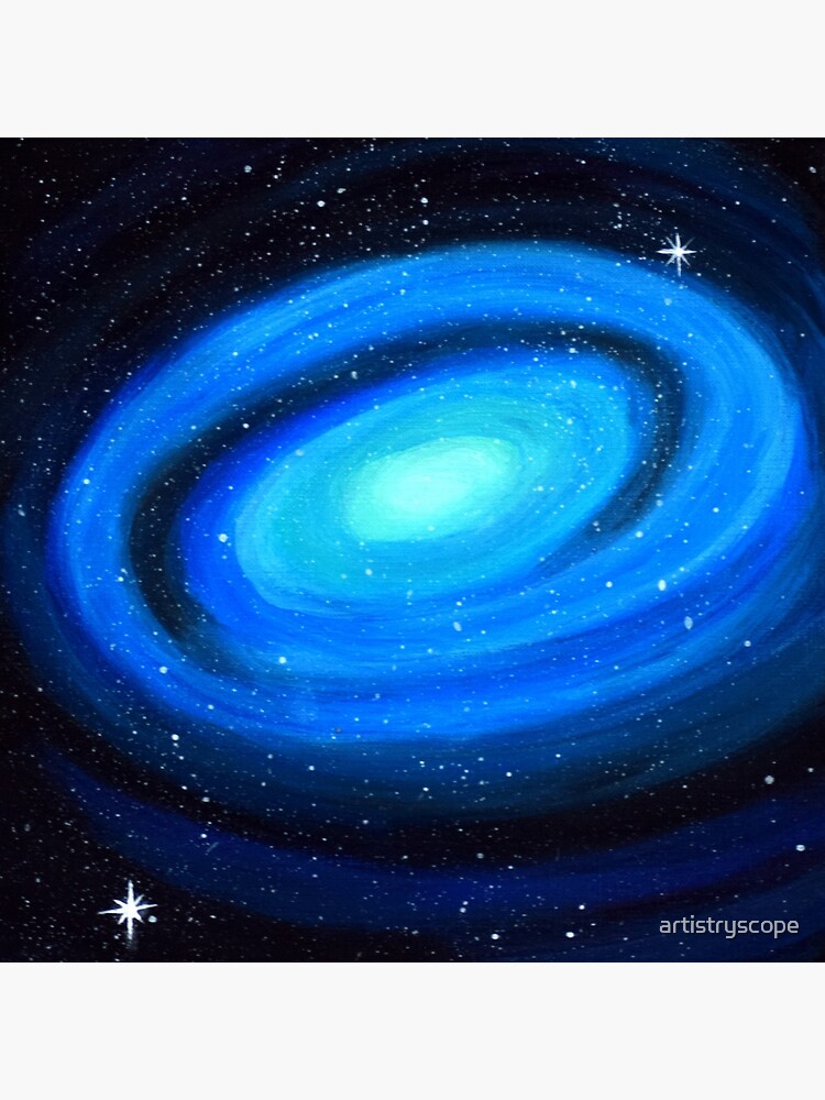 "Blue Spiral Galaxy" Poster by artistryscope | Redbubble