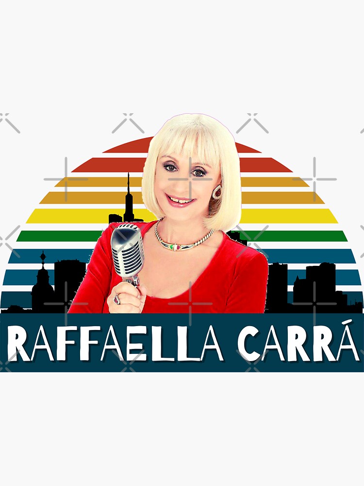 "Raffaella Carra'" Sticker for Sale by yeppashop | Redbubble