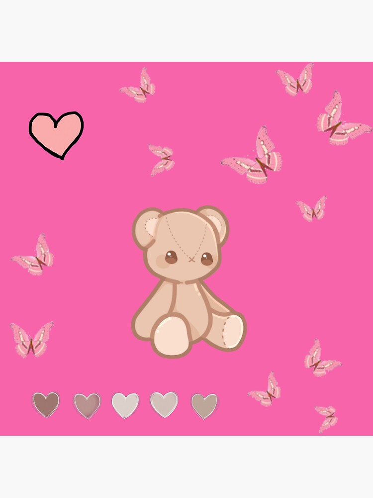 "teddy bear collage" Sticker by alexamarriott | Redbubble