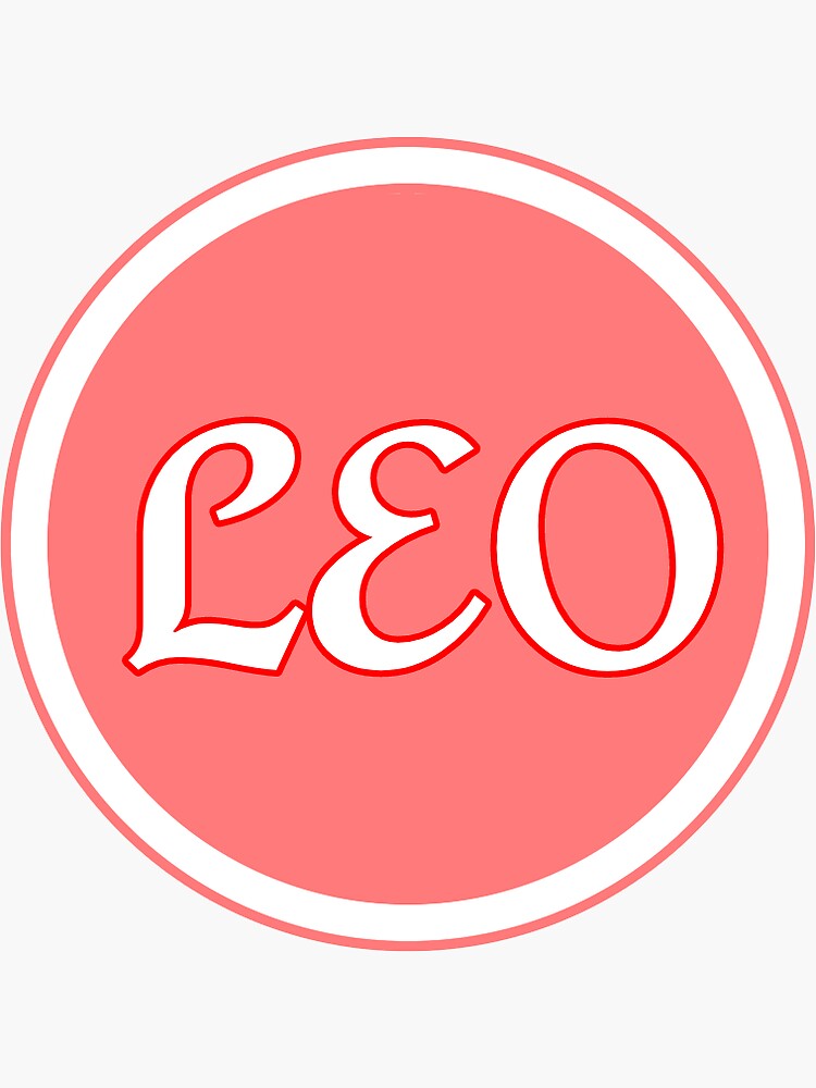 "aesthetic red leo sticker and stuff" Sticker for Sale by Aesthetic007 ...