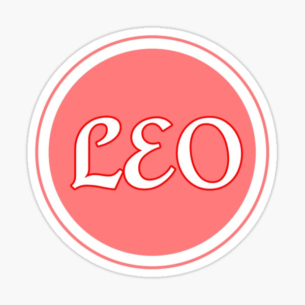 "aesthetic red leo sticker and stuff" Sticker for Sale by Aesthetic007 ...