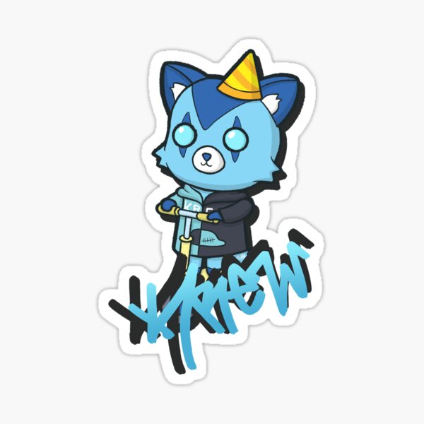 "Funneh Plushy on a scooter" Sticker for Sale by FunnehGacha | Redbubble