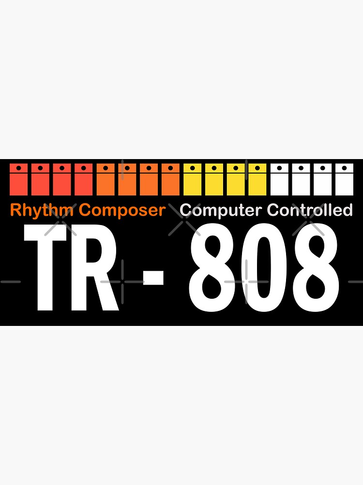 "TR - 808" Sticker for Sale by equiliser | Redbubble