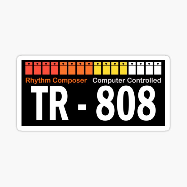 "TR - 808" Sticker for Sale by equiliser | Redbubble