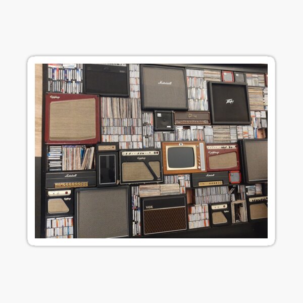 "Radio & Speaker Collage" Sticker for Sale by CieraCree | Redbubble