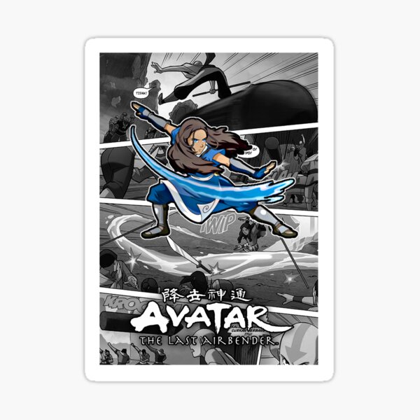 "Avatar The Last Airbender: Katara" Sticker for Sale by AnimatoPosters ...