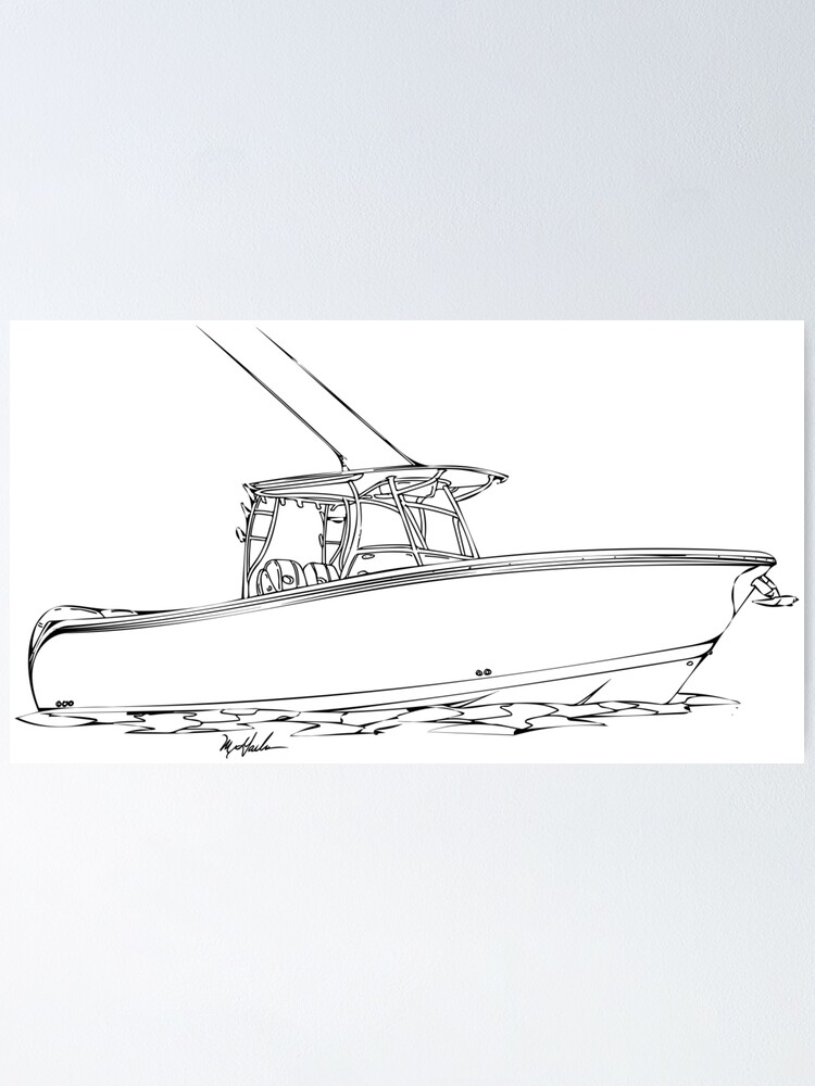 "32 Sailfish boat" Poster for Sale by Statepallets | Redbubble