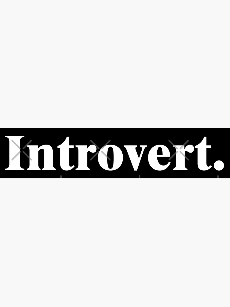"Minimalist text based design for introverts" Poster by text-yourself ...