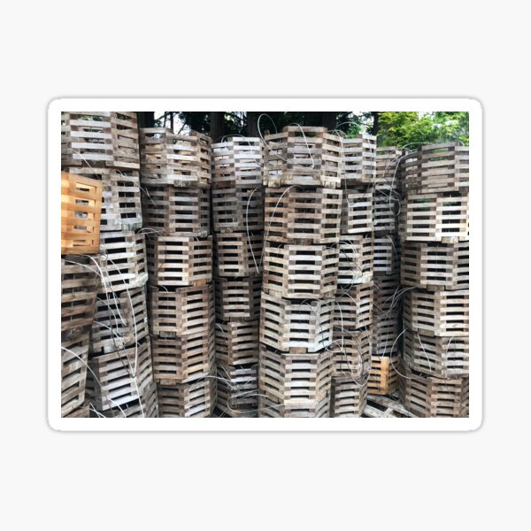"Crate Stacking" Sticker for Sale by HappyPlaceDzn | Redbubble