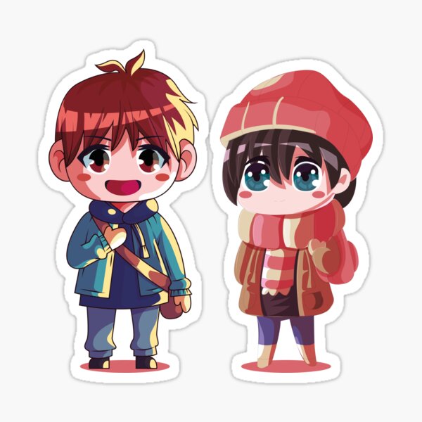 "Detailed chibi anime characters" Sticker by Xoons | Redbubble