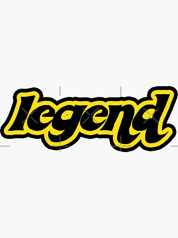 "legend" Sticker for Sale by vbsartwork | Redbubble