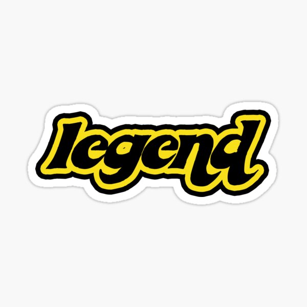 "legend" Sticker for Sale by vbsartwork | Redbubble
